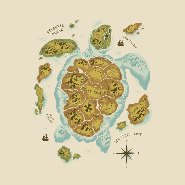 Turtle Island - Turtles - T-Shirt | TeePublic
