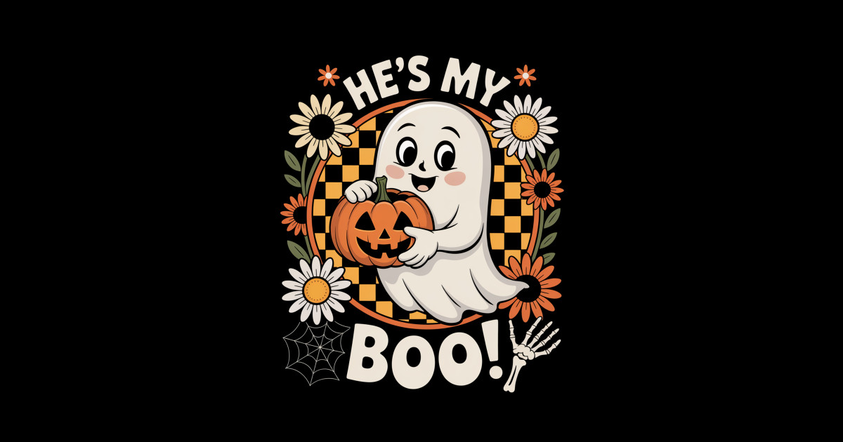 Couples She'S My Boo Skeleton Matching Couple Halloween - Couple ...