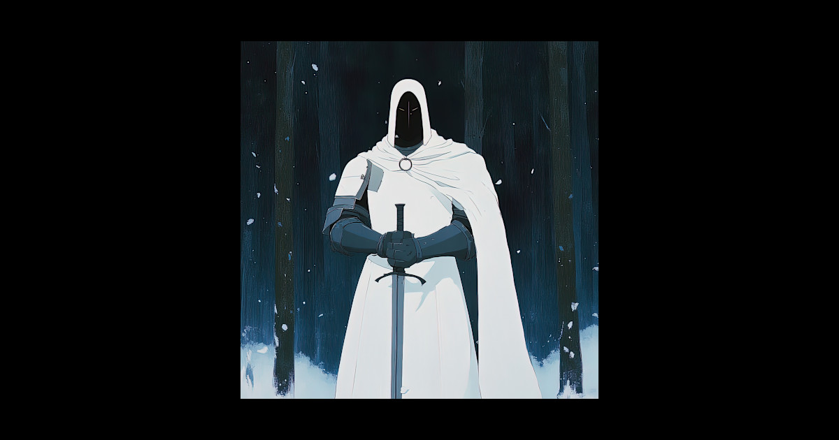 Snow Knight | Anime style - Snow Knight - Sticker | TeePublic