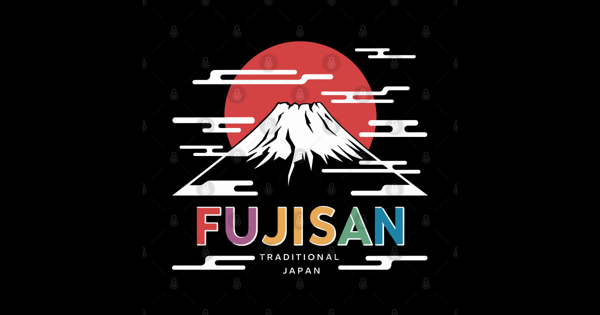 Mont Fuji - Mont Fuji - Sticker | TeePublic