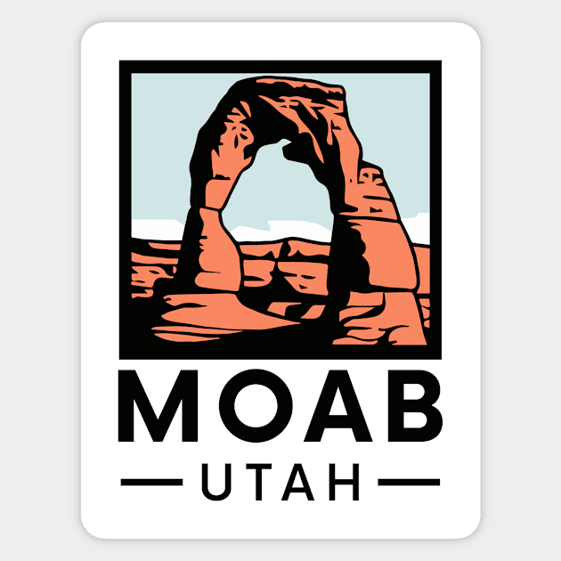 Moab Utah Arches - Moab Utah - Sticker | TeePublic