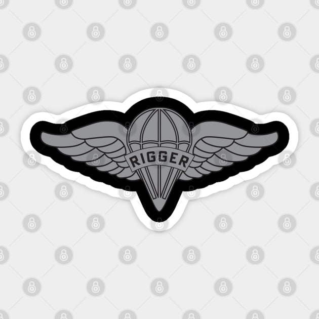 Army Parachute Rigger - Rigger - Sticker | TeePublic