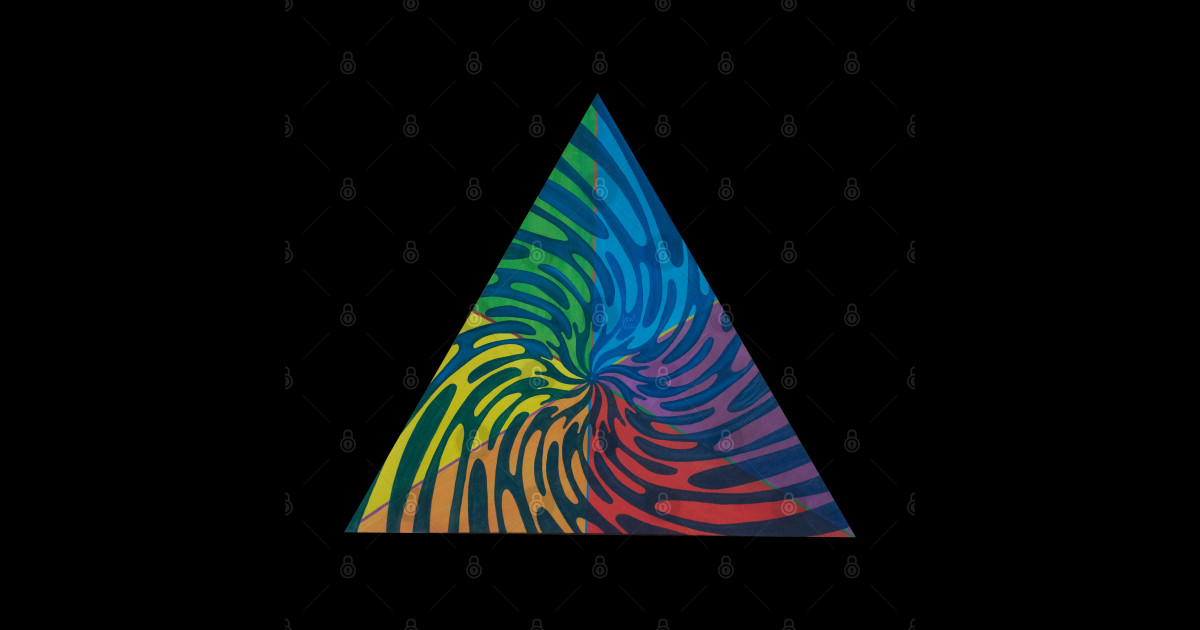 Triangle Tribal Color Wheel - Triangle - Sticker | TeePublic