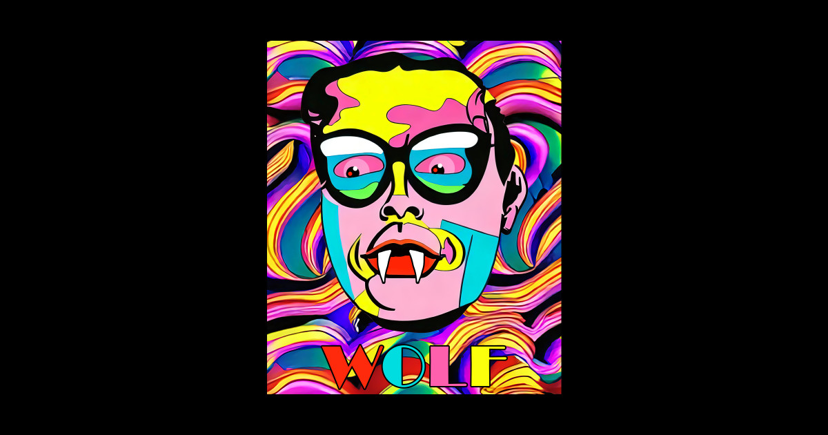 ACID WOLF Pop Art Surreal Magic Human | Big Boss Art By Tyler Tilley ...
