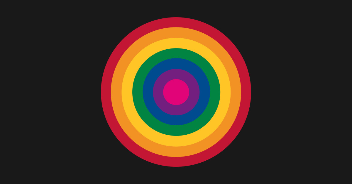 Rainbow Target - Rainbow - T-Shirt | TeePublic