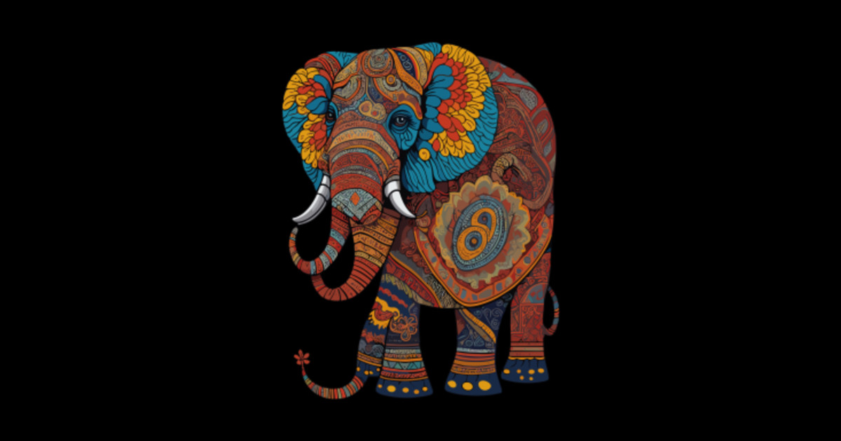 Earth Element Elephant - Earth Element Elephant - Sticker | TeePublic