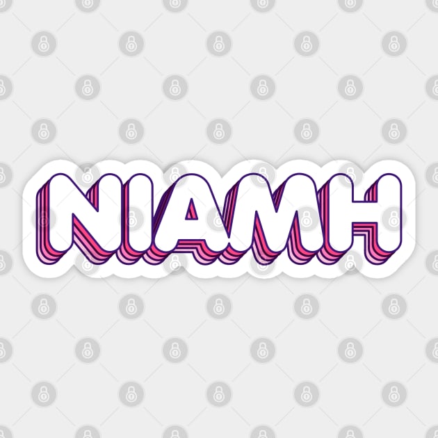 Pink Layers Niamh Name Label - Pink Layers Niamh Name Label - Sticker ...