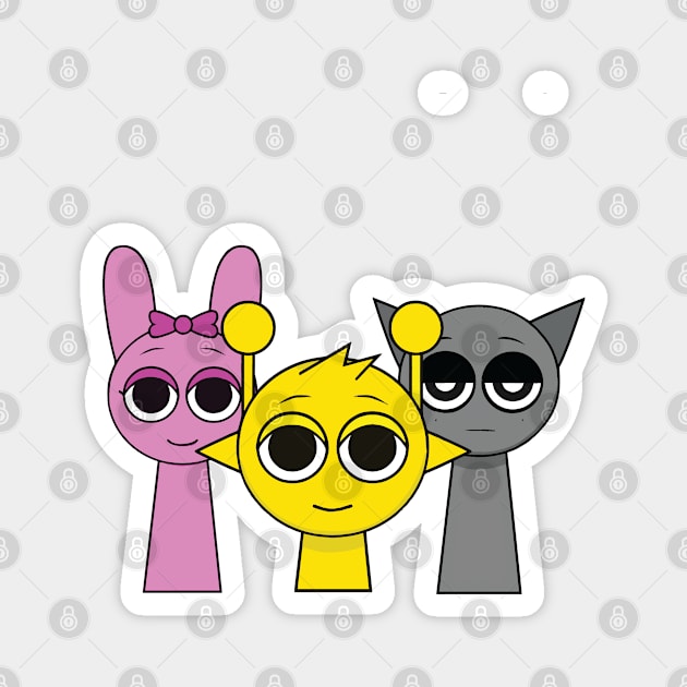 Sprunki Beats Funny Sprunki - Sprunki Beats - Magnet | TeePublic