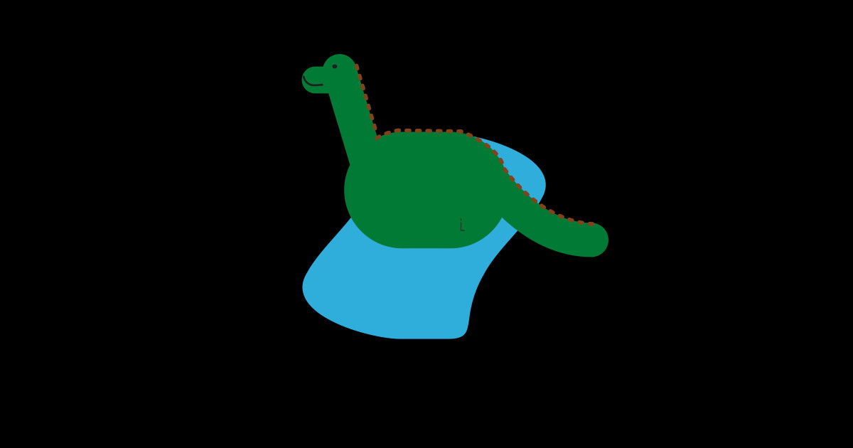 Long Neck Monster - Dinosaur - Sticker | TeePublic