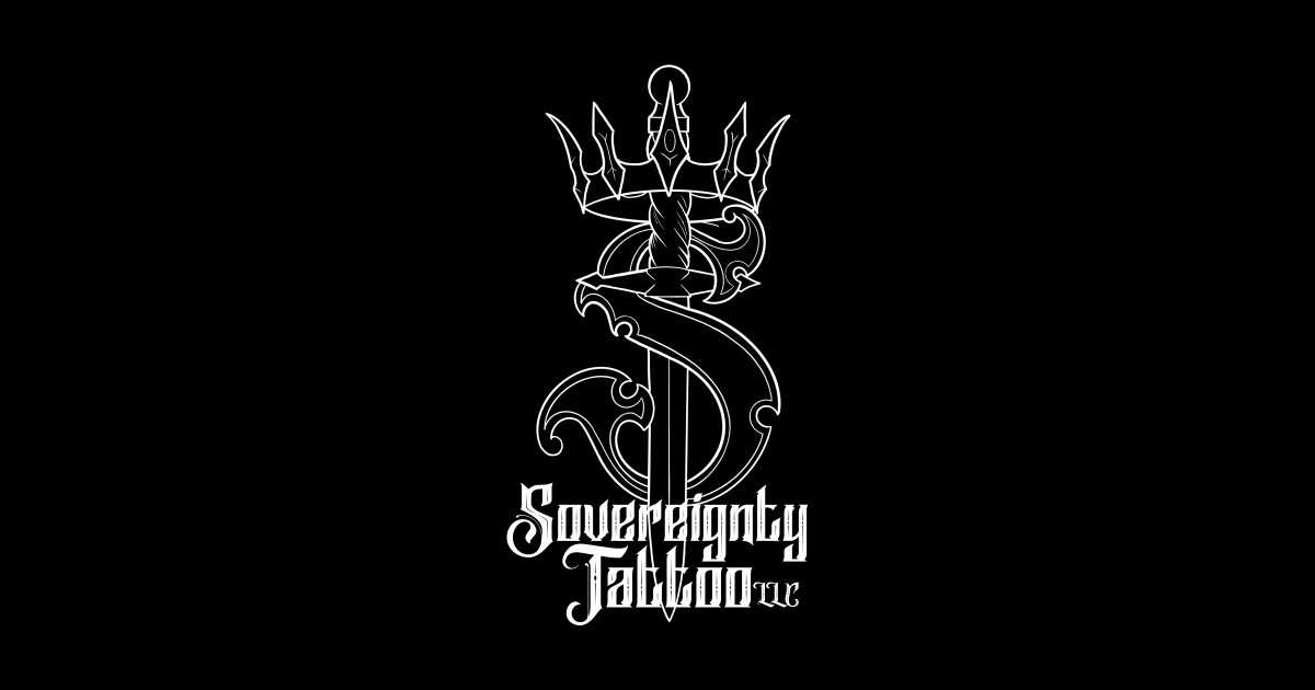 Sovereignty Tattoo Logo (White) - Tattoo - Magnet | TeePublic