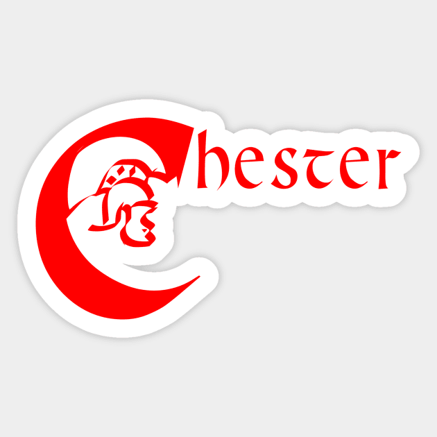 Copy of ROMAN CHESTER RED - Chester - Sticker | TeePublic