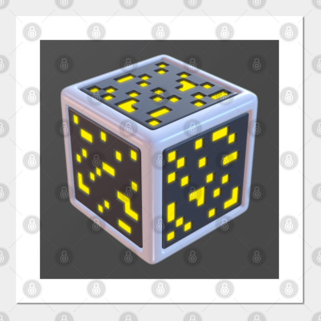 Minecraft Neon Block - Minecraft - Posters and Art Prints | TeePublic