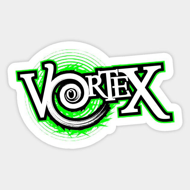VORTEX NEON GREEN - Vortex - Sticker | TeePublic