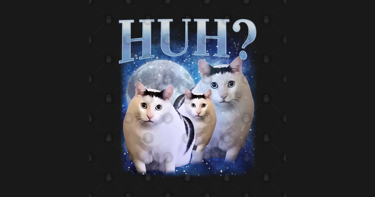 Huh Cat Meme - Huh Cat Meme - T-Shirt | TeePublic