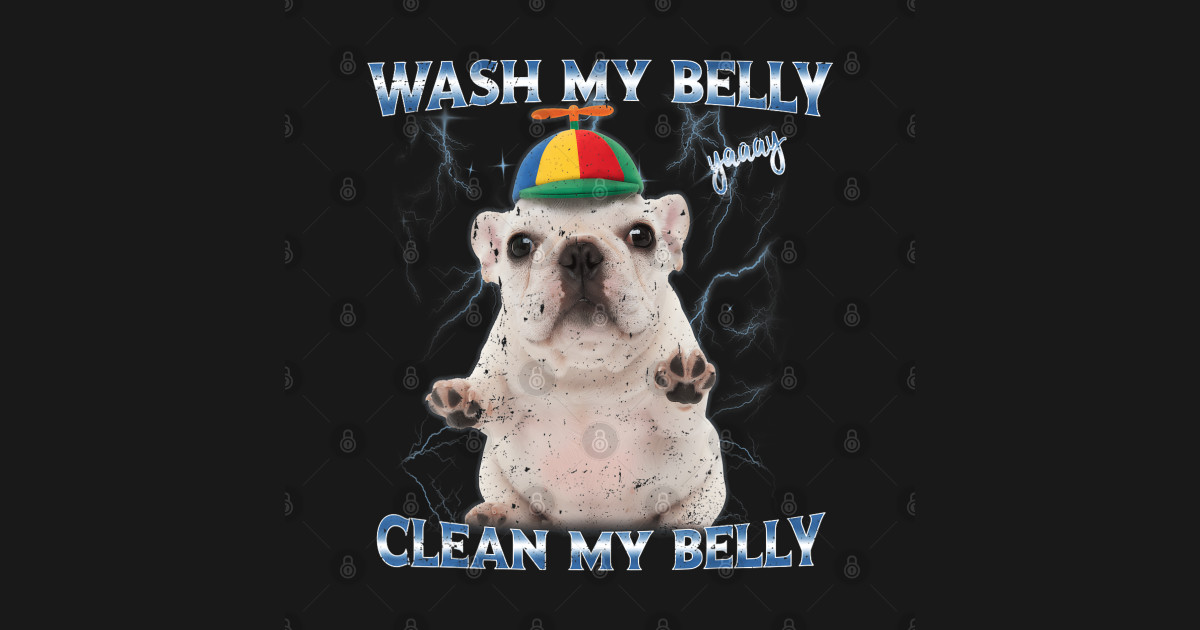 Pibble Wash Clean My Belly - Wash Clean - T-Shirt | TeePublic