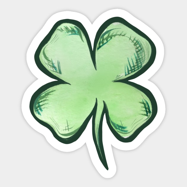 4 Leaf Clover - 4 Leaf Clover - Sticker | TeePublic