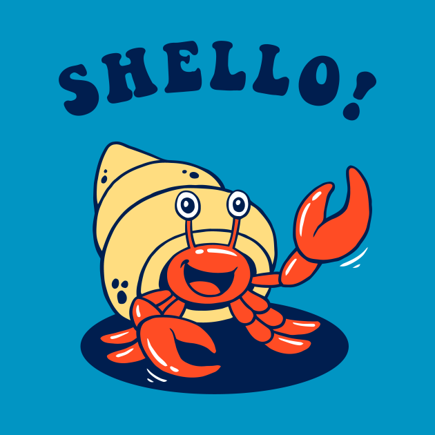 Shello! - Crab - Kids Hoodie | TeePublic