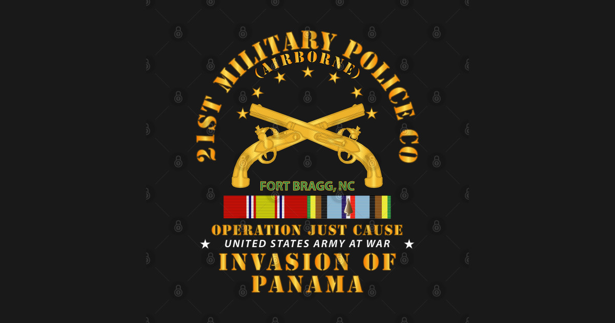 21st Military Police Co - Airborne - FBNC w Svc Ribbons - 21st Military ...