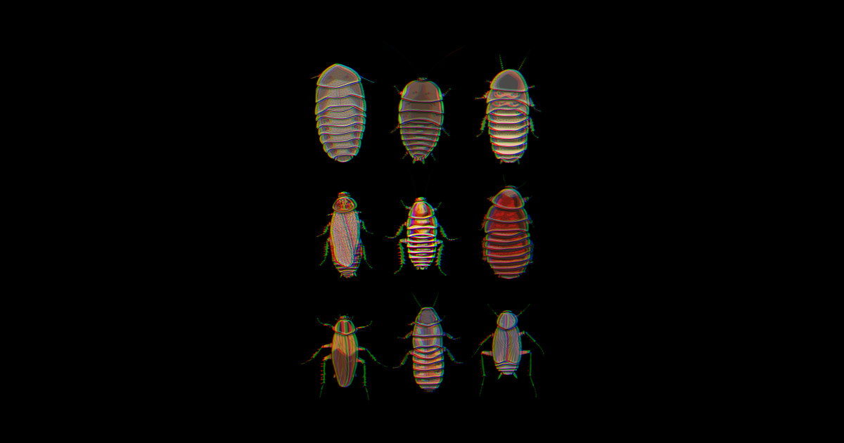 Chromatic cockroach pattern - Chromatic - Sticker | TeePublic