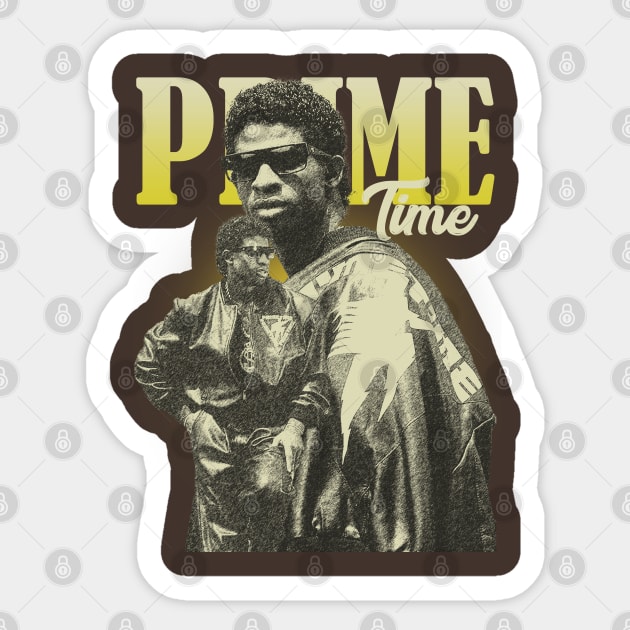 PRIME TIME - Deion Sanders - Vintage - Sticker | TeePublic