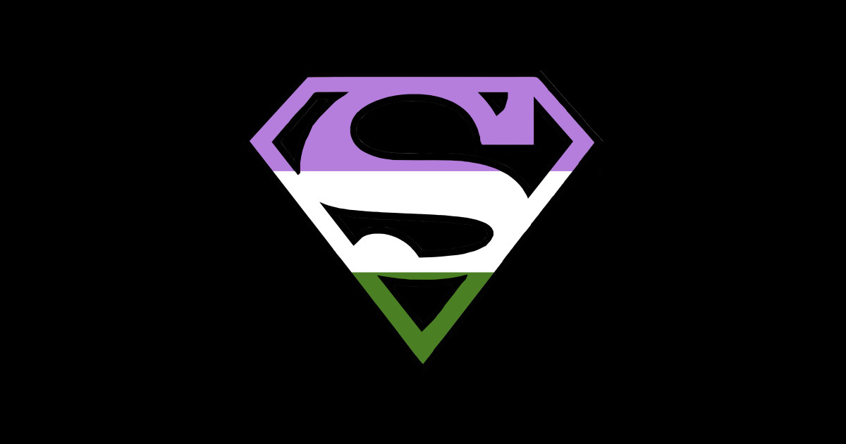 Super Genderqueer Pride - Genderqueer - Sticker | TeePublic