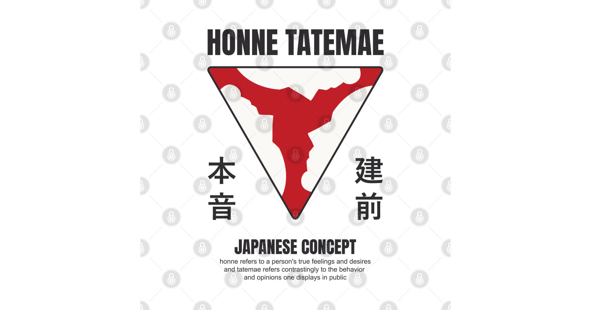 Honne Japanese Concept - Japanese - T-Shirt | TeePublic