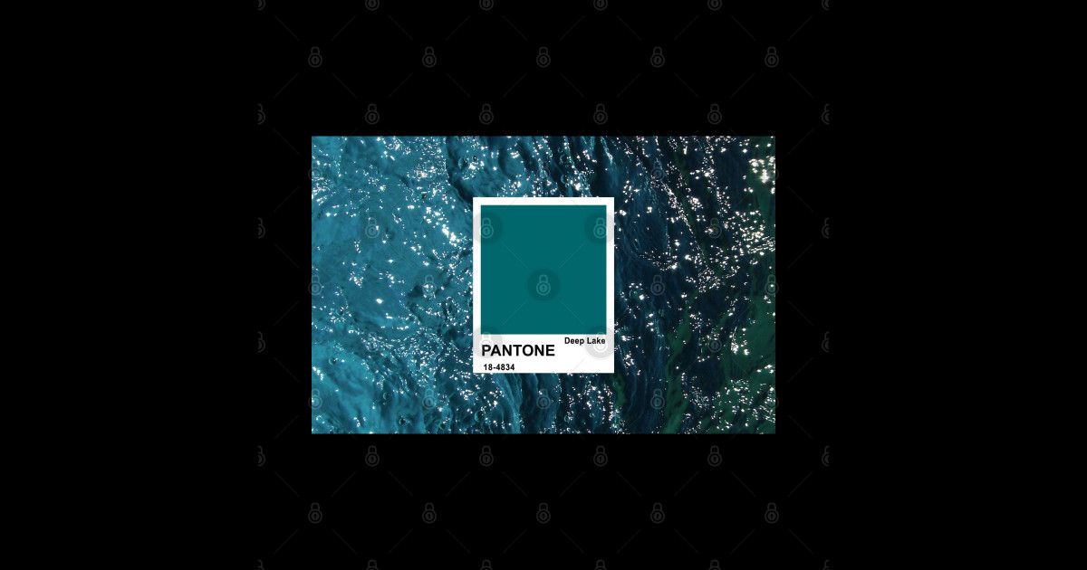Deep lake color - Pantone Color - Sticker | TeePublic