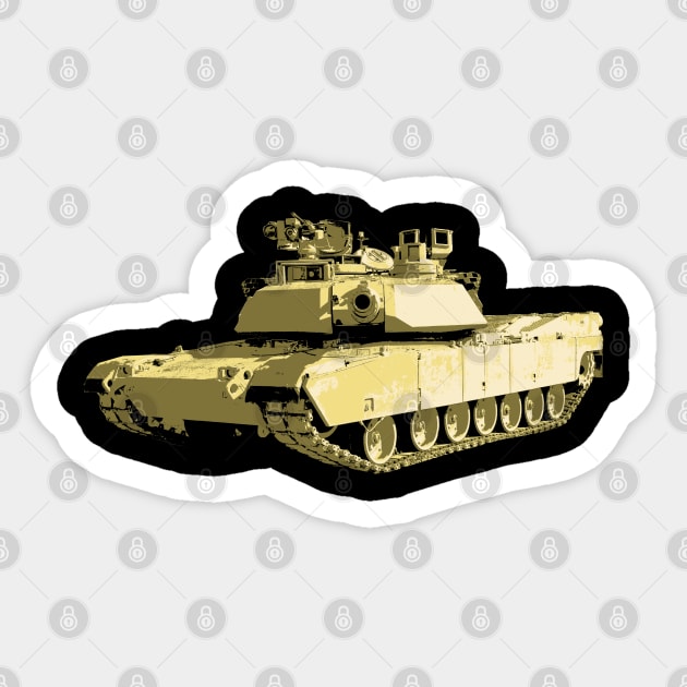M1 Abrams US Military Tank - Tank - Sticker | TeePublic