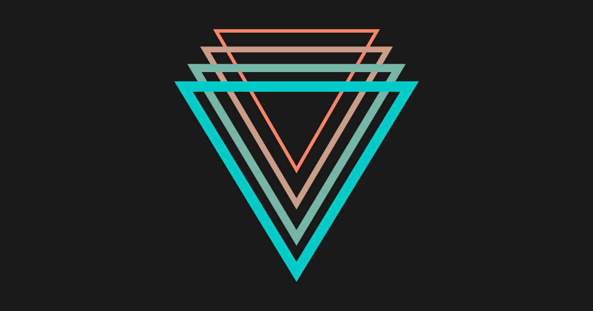 Triangles in perspective - Triangles Geometric Design - T-Shirt | TeePublic