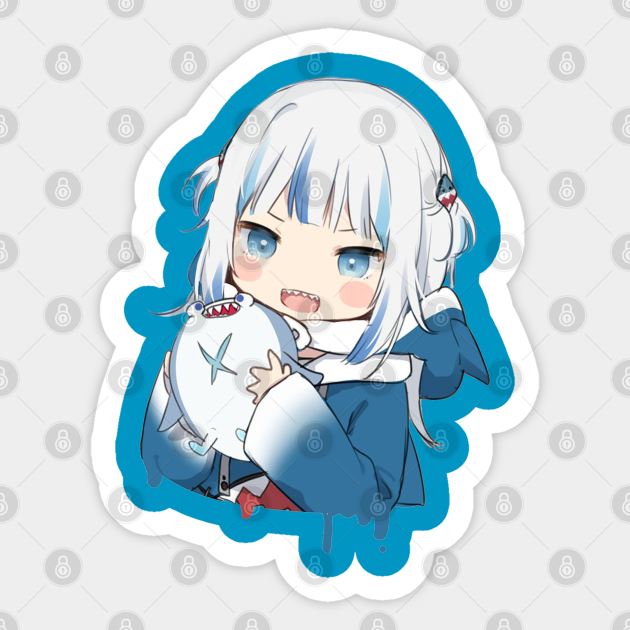 Gura Hololive - Gawr Gura - Sticker | TeePublic