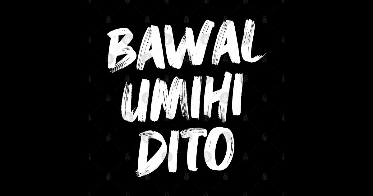 BAWAL UMIHI DITO FILIPINO STICKER - Jollibee - Sticker | TeePublic