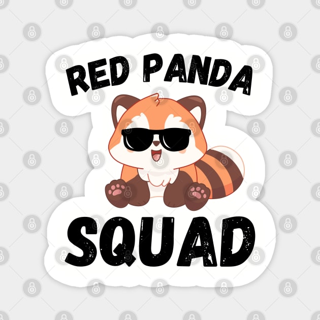 Cute Red Panda Squad funny Red Panda fans - Cute - Magnet | TeePublic