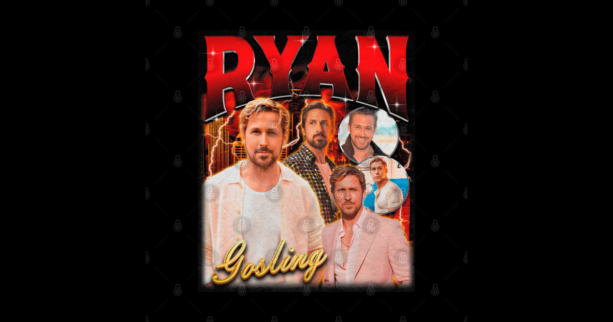 Ryan Gosling Vintage Bootleg - Ryan Gosling - Sticker | TeePublic