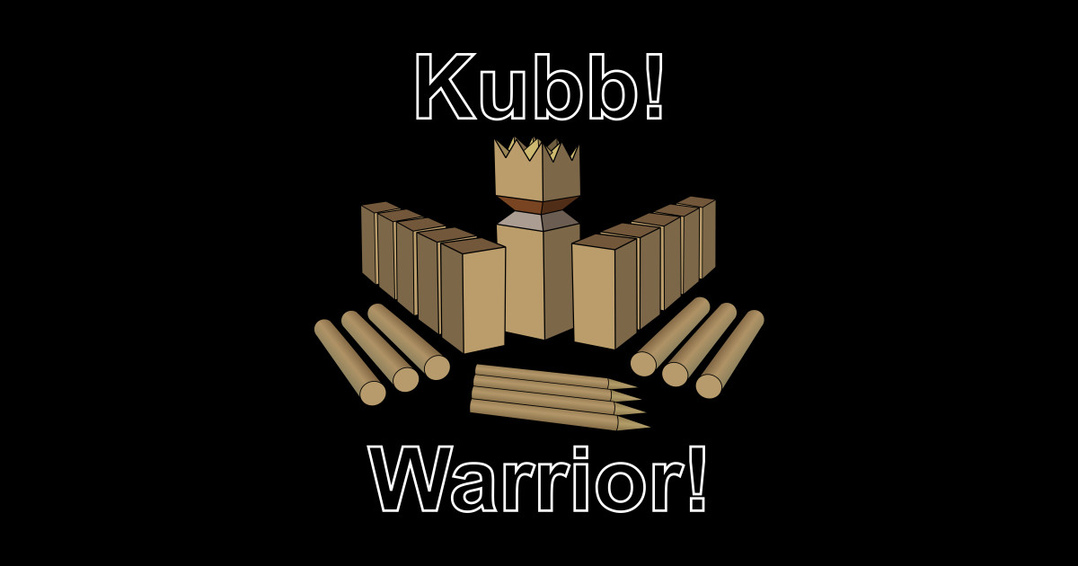 Kubb Warrior - Kubb Game - T-Shirt | TeePublic