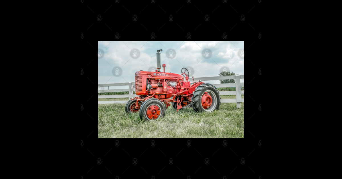 A Tractor - Red Tractor - Sticker | TeePublic