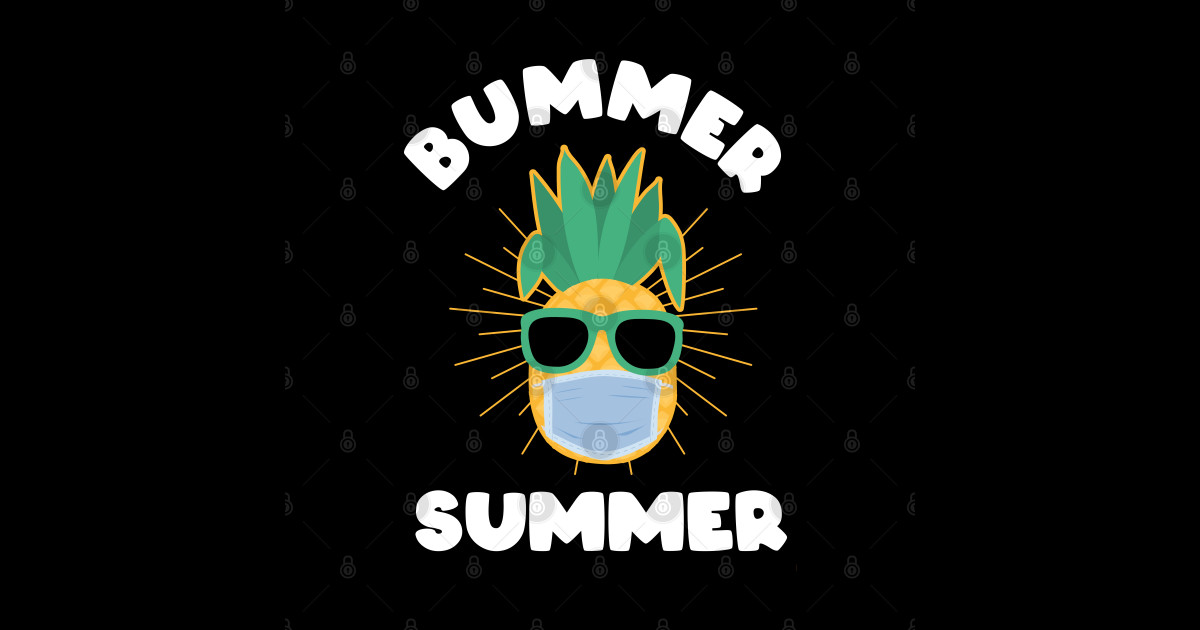 Bummer Summer 2020 - Summer Mask - Sticker | TeePublic