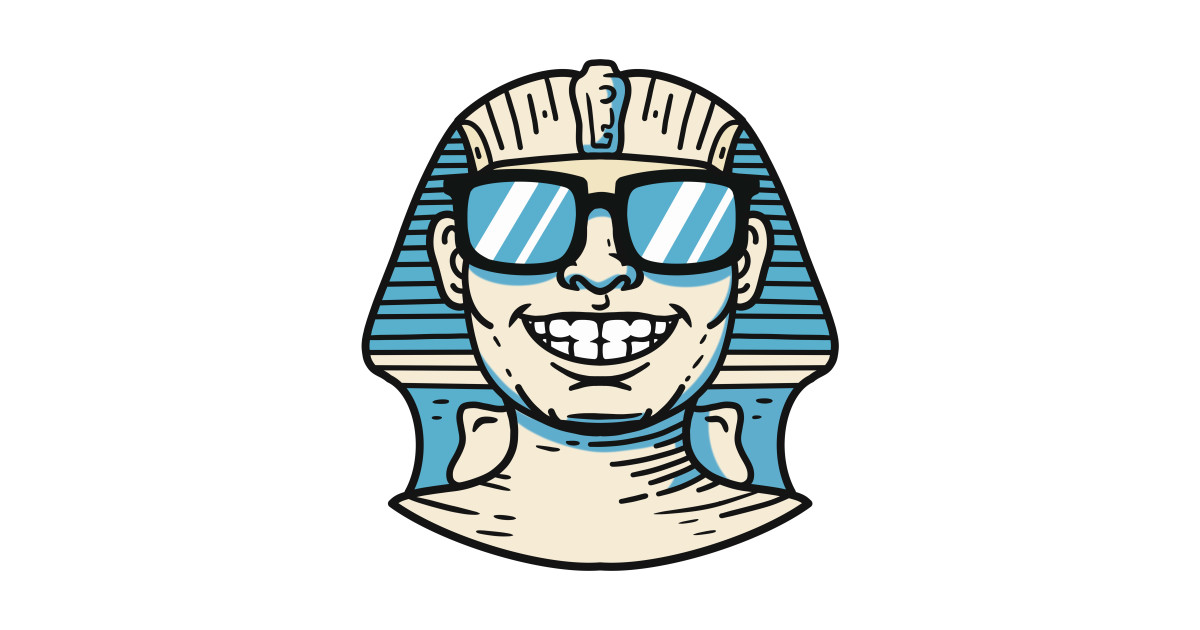 Cool Pharaoh Meme – Ancient Egypt with Sunglasses - Pharaoh - T-Shirt ...