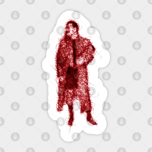 Pedro Pascal line art - Pedro Pascal - Sticker | TeePublic