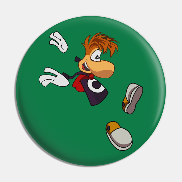 Rayman Retro - Rayman - Pin | TeePublic