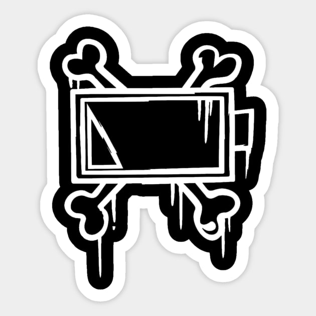Uzi Doorman Bone Battery - Uzi Doorman Bone Battery - Sticker | TeePublic