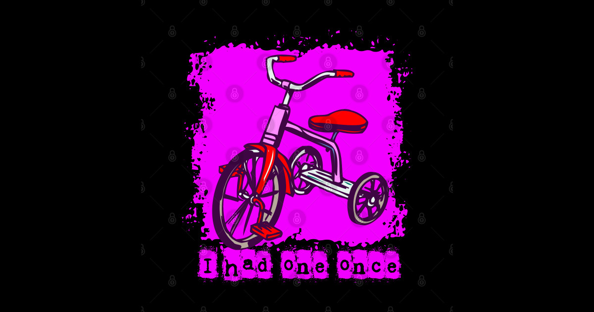 Child bike, girl tricycle, - Childhood Souvenir - Sticker | TeePublic