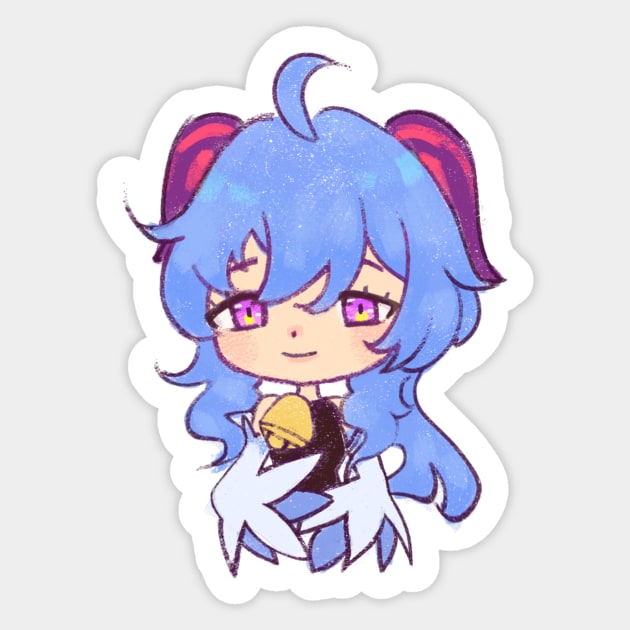 Ganyu chibi - Ganyu - Sticker | TeePublic