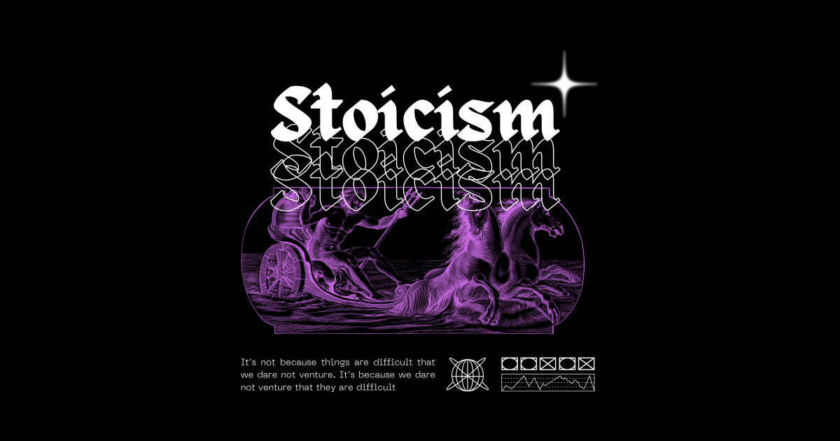 Aesthetics Stoicism Design - Edgy - Sticker | TeePublic