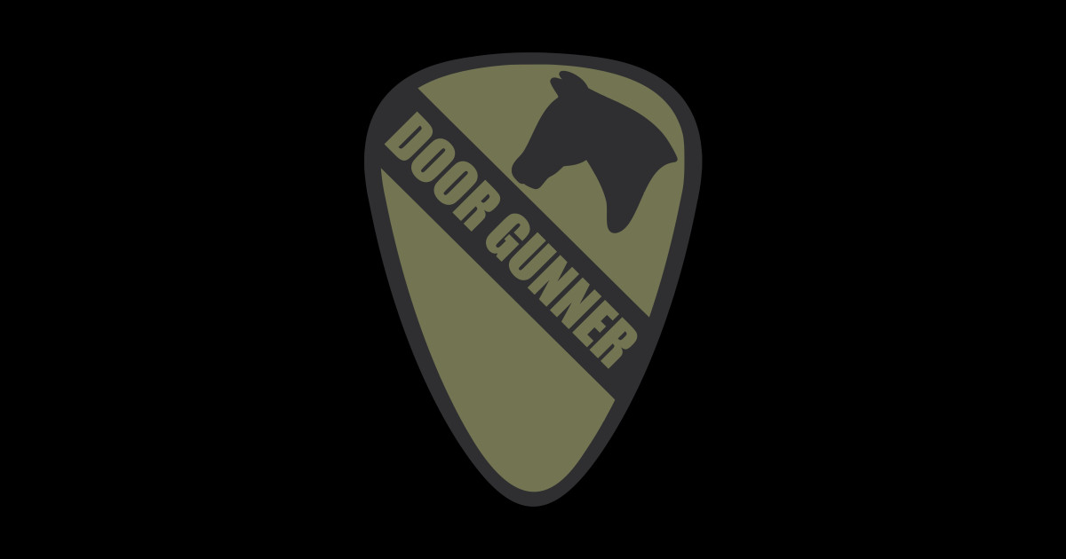 Air Cav Door Gunner Patch (subdued) - Air Cavalry Door Gunner - Sticker | TeePublic