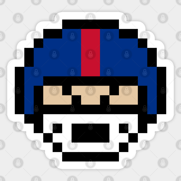 8-Bit Helmet - New York (Throwbacks) - Football - Sticker | TeePublic