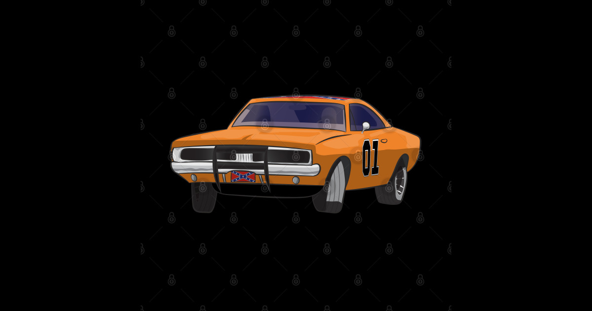 General Lee 01 car - General Lee - Sticker | TeePublic
