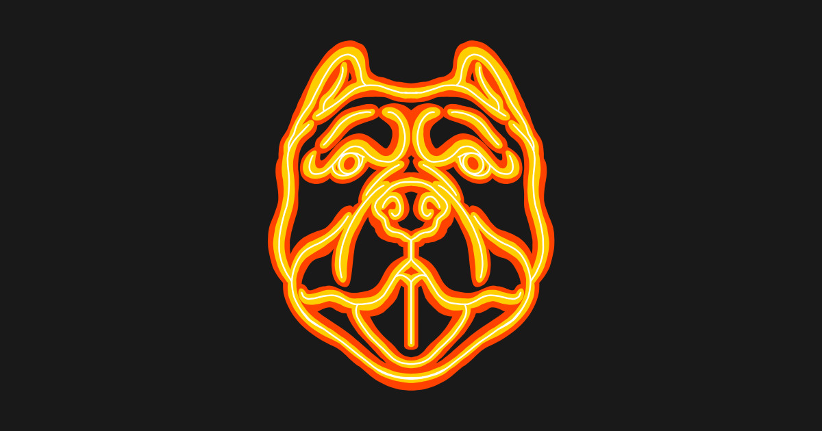 Neon American Bully - Dog - T-Shirt | TeePublic