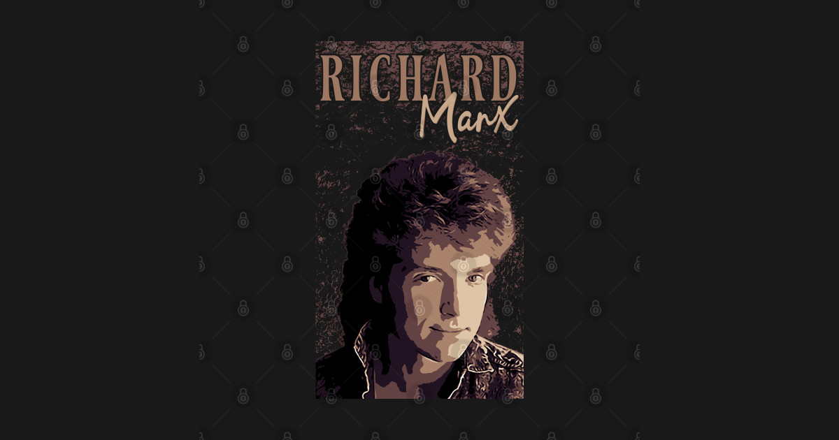 Richard Marx // 80s// Brown vintage - 80s Music Fan - T-Shirt | TeePublic