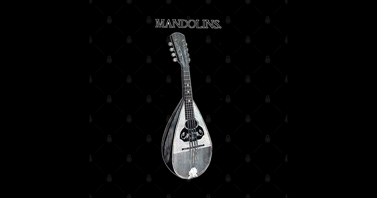 Medieval string instrument mandolins - Musical Instruments - Sticker ...
