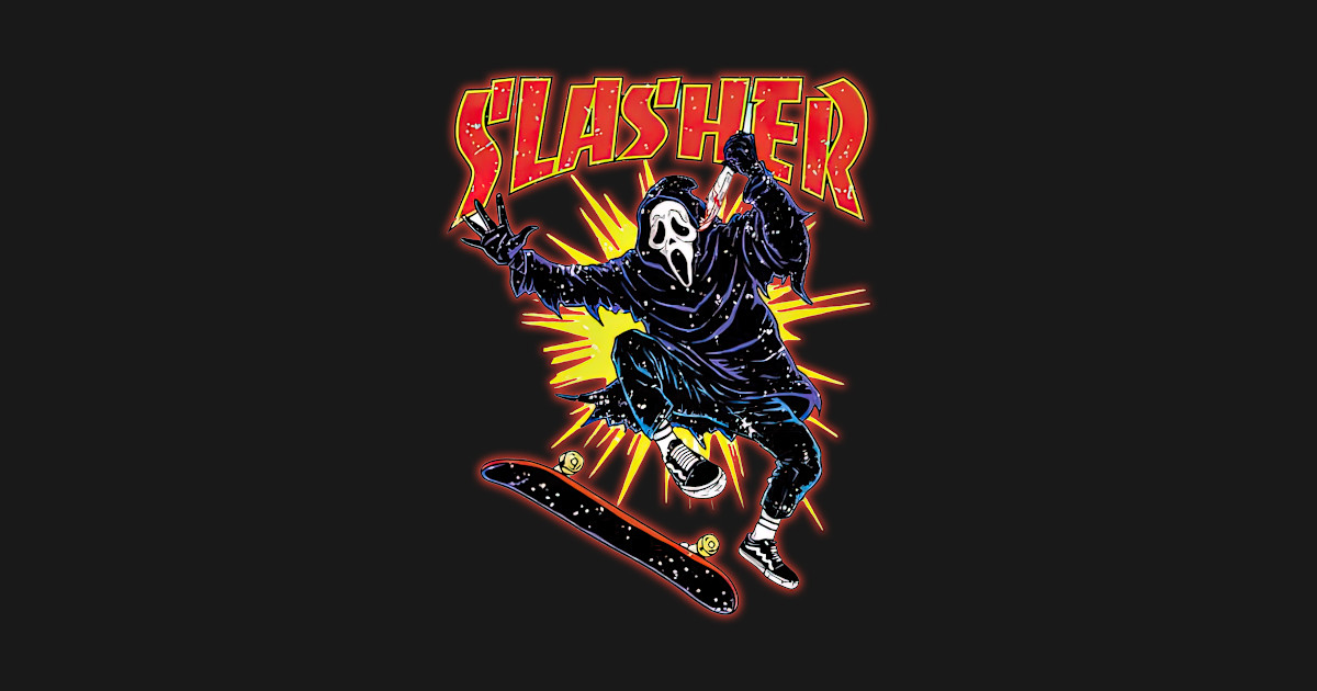 Ghostface Slasher Skating - Ghostface - T-Shirt | TeePublic